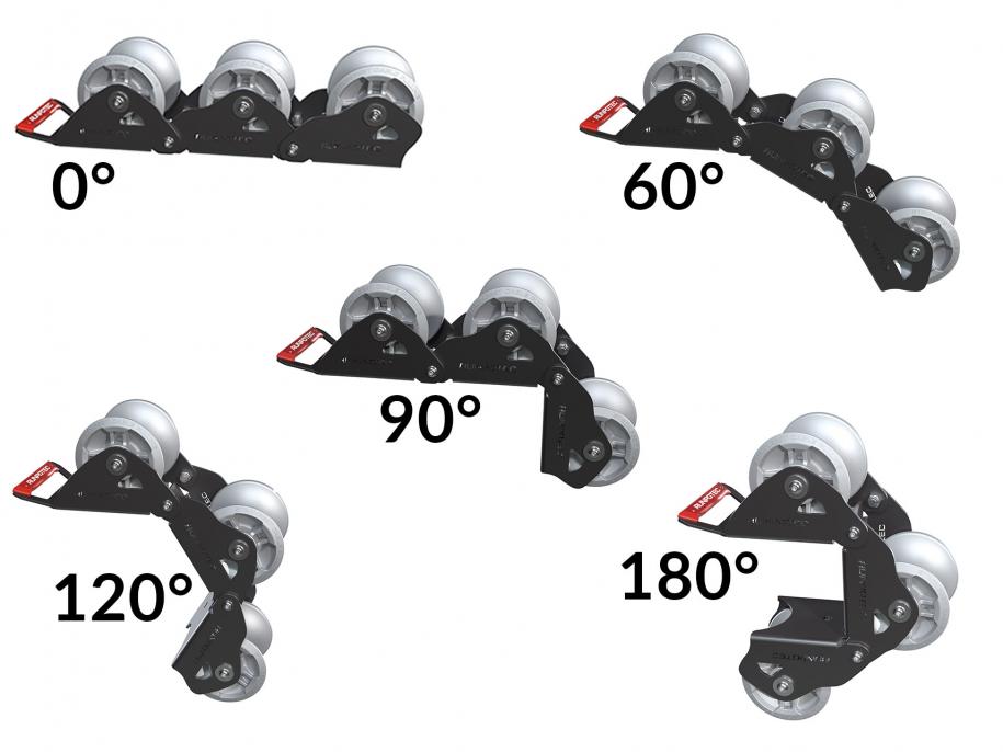 Cable guide roller chain 3 part | Firstflex