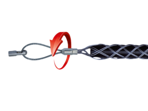 Cable pulling grip sock with loop and thread | Firstflex